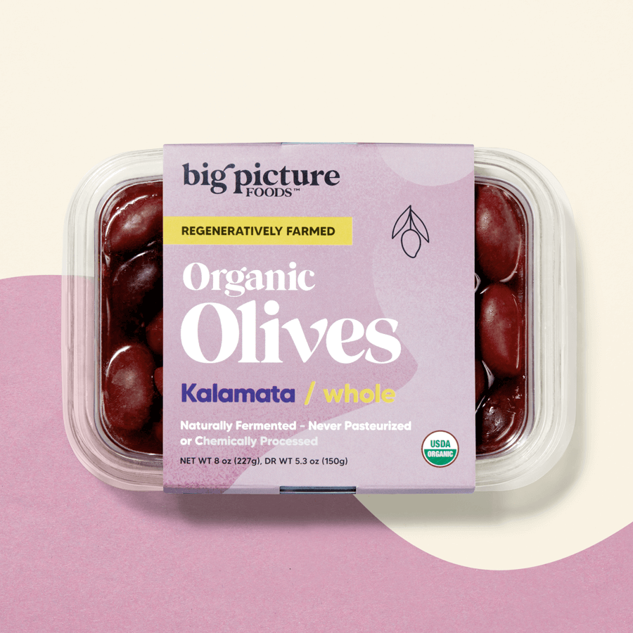Regeneratively Farmed Organic Kalamata Olives / Whole – Big Picture Foods